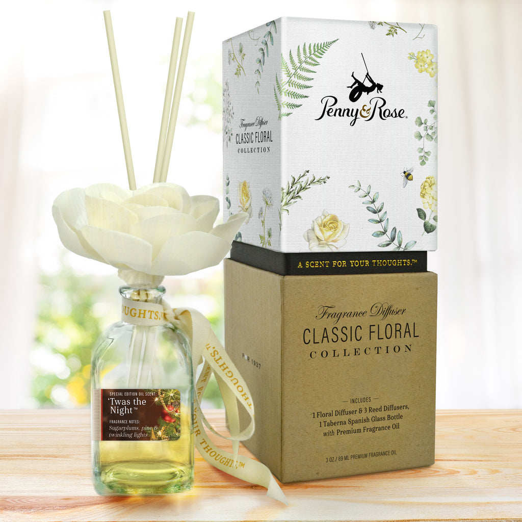 Penny & Rose Home Fragrances | Classic Floral Oil Diffuser | Scent:
